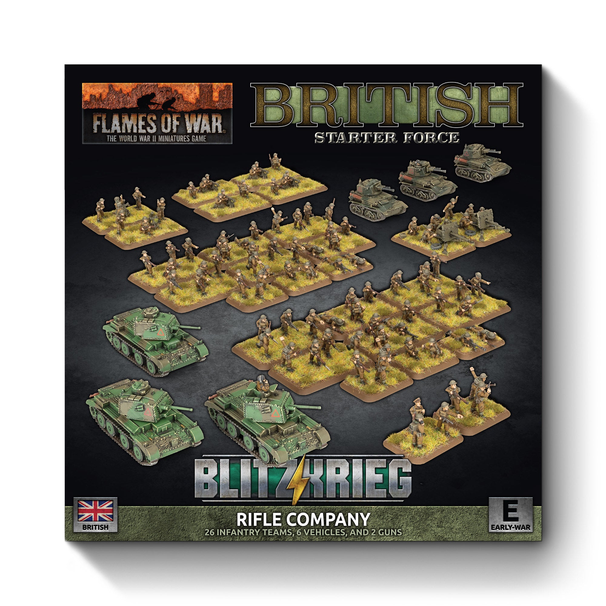 Flames of War: BRAB19 British Rifle Company (Plastic) – Overlord Games LTD
