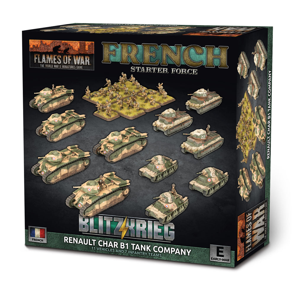 Flames of War: FRAB03 French Char B1 bis Combat Company (plastic ...